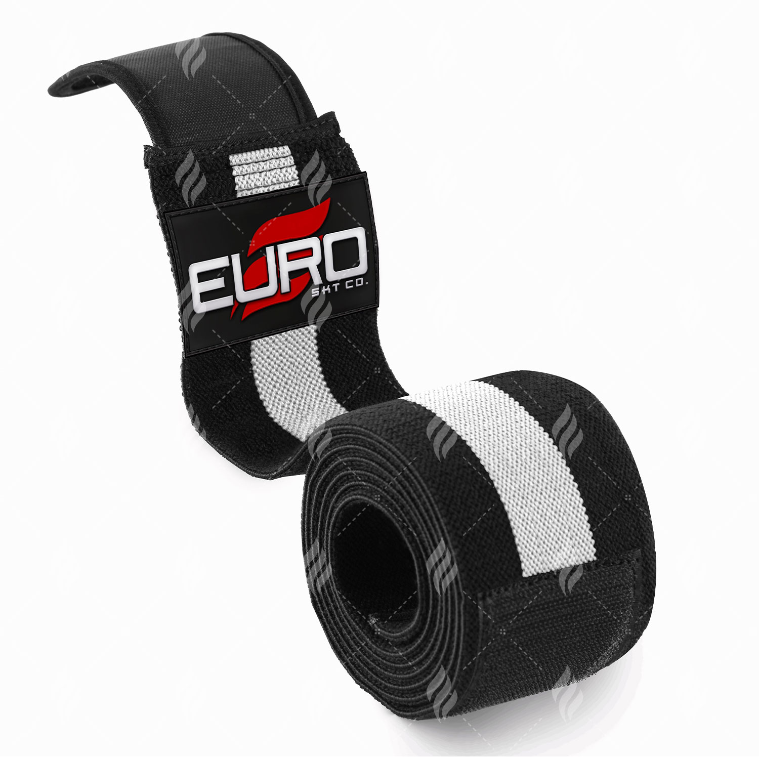 Solid White One Bold Strip Knee Wrap – Gym Essentials